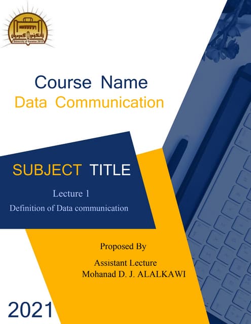 Data communication | PPTX