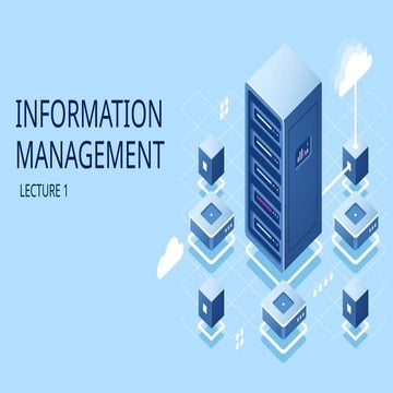 Lecture1 Information Management Introduction | PPTX