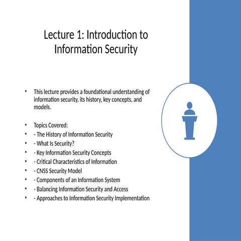 Princinples Of Information Security Lecture 1 Information Security Pptx