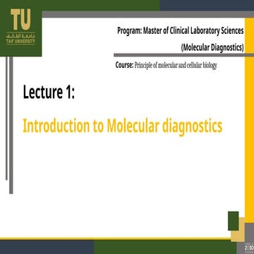 lecture 1 Introduction.pptx medical labrotry | PPTX