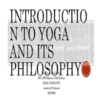 Introduction of yoga and its Philosophy.pptx