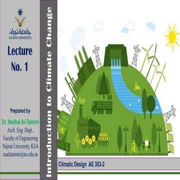 Lecture 1 introduction to climate change | PDF
