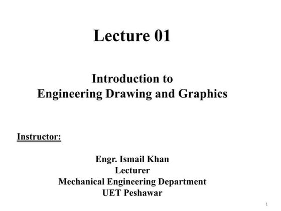 Lecture 1 - Technical Drawing Introduction | PPTX