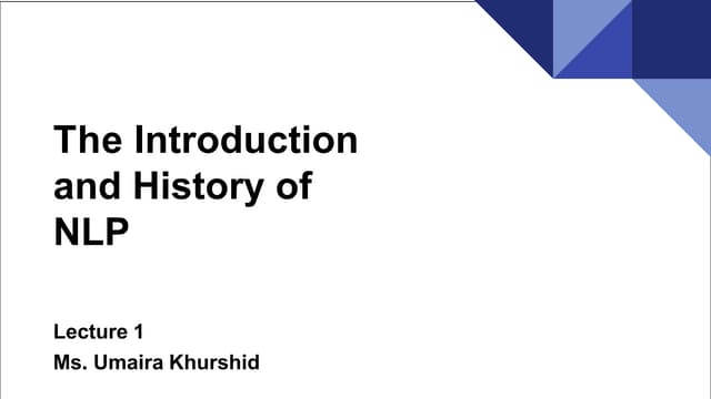 Lecture 1 Intro Nlplecture 1 Intro Nlppptx 5833