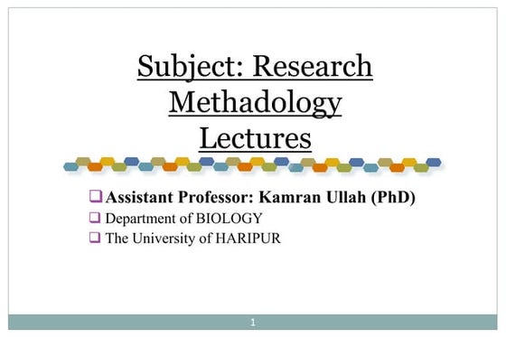 Research methodology theory chapt. 1- kotthari | DOCX