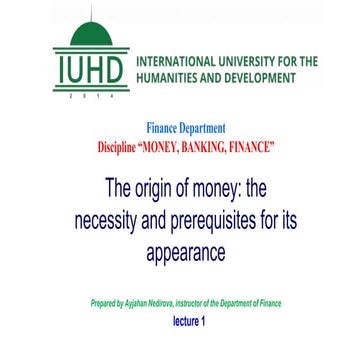 Money Banking and Finance | PPT