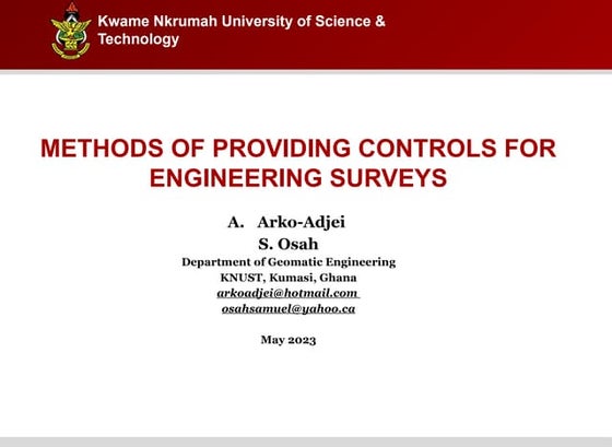 12.1. Horizontal and vertical control (1).pptx | Civil Engineering ...
