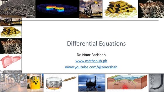 Chapter 1: First-Order Ordinary Differential Equations/Slides | PPT