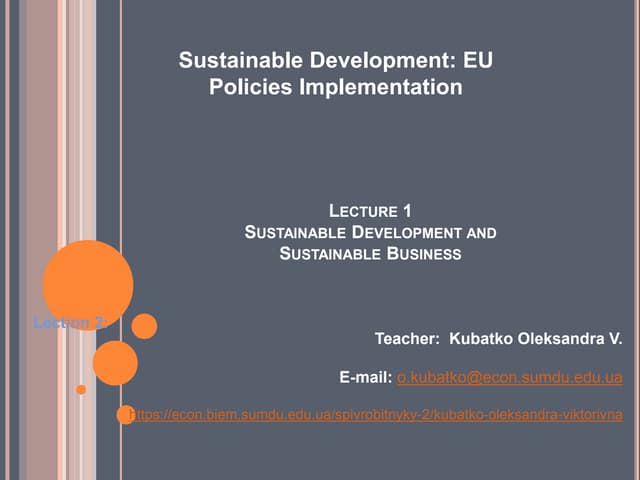 Environment and development(1) | PPTX