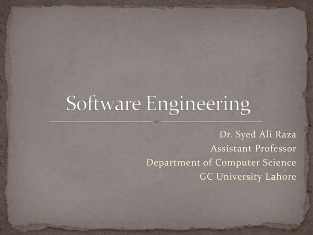 Software Engineering Practice | PPTX