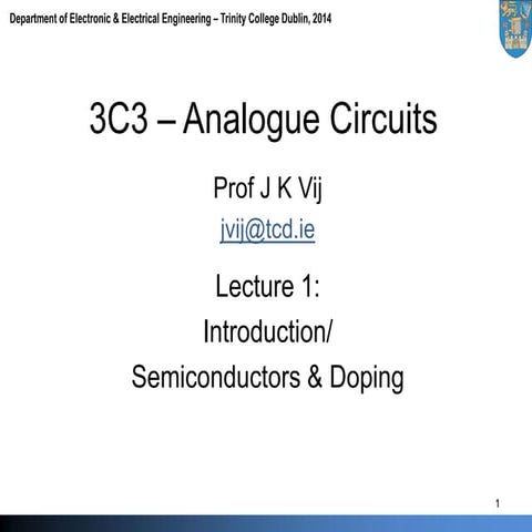 Lecture1 semiconductor doping_vij | PDF