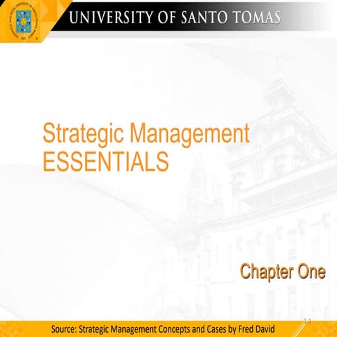 Lecture 1 Strategic Management essentials.pptx | Business Administration | Business