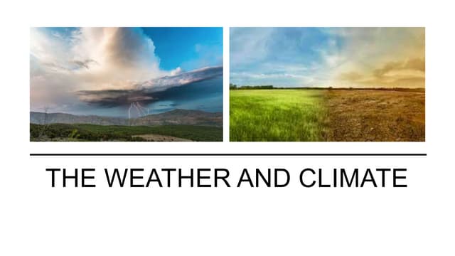PPT Climate Chapter Geography Class 9 NCERT | PDF