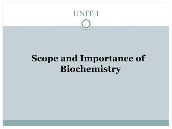 Brief Introduction to Biochemistry .pptx