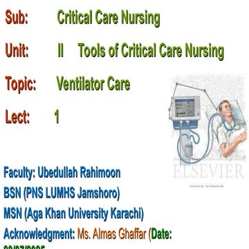 Ventilator | PPTX