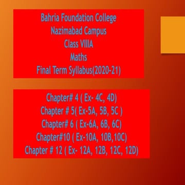 Lecture#1; viiia; maths book2 ch#4;ex 4 c | PPT