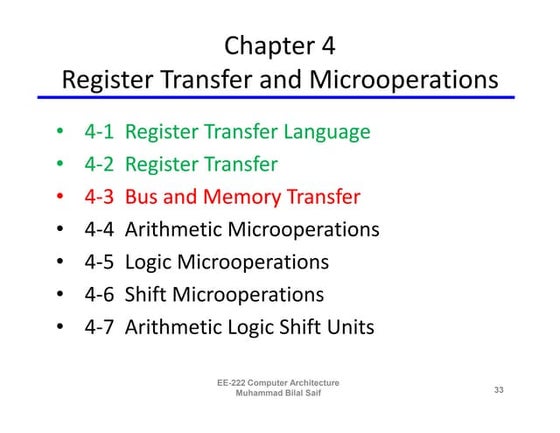 Logical and shift micro operations | PPTX | Programming Languages | Computing