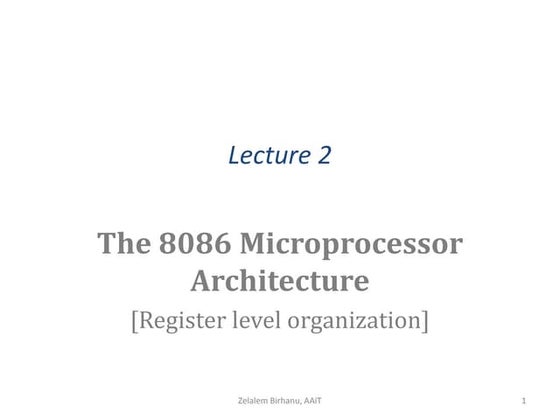 Architecture of 8086 Microprocessor | PPT | Operating Systems | Computer Software and Applications