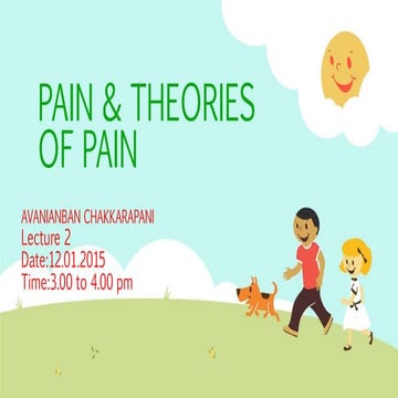 Pain & Theories of Pain | PPTX