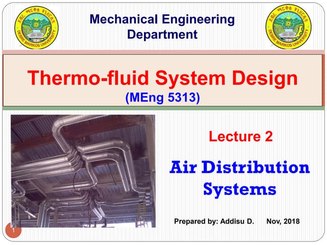 Hvac duct design | PPTX