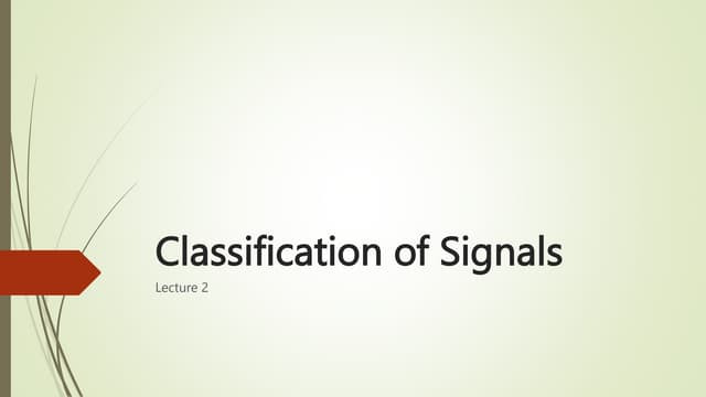 1. elementary signals | PPTX