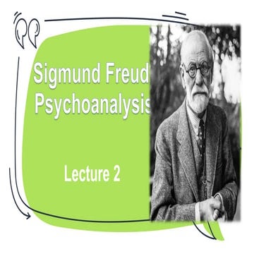 Sigmund freud psychoanalysis | PPTX