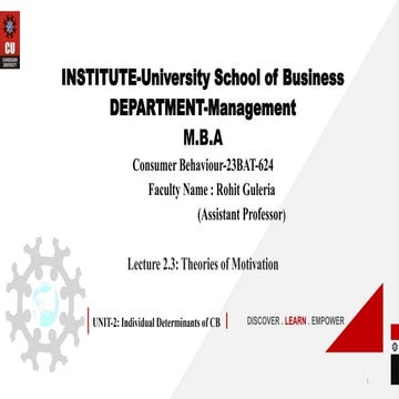 Lecture 2 3 Pptx Business For Consumer Behaviour Ppt