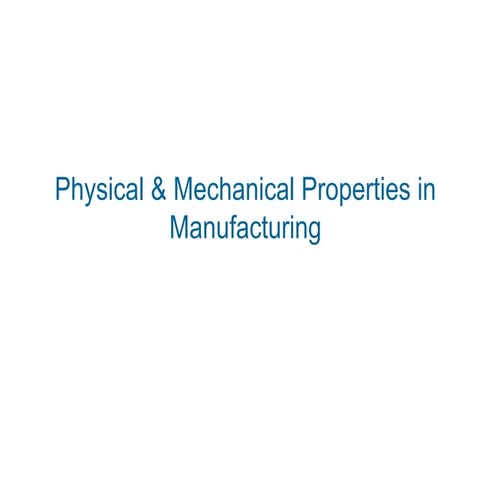 material evaluation and process selection | PPTX