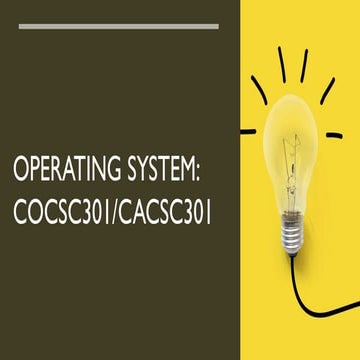 LECTURE 2 OPERATING SYSTEM PPT FOR ENGINEERING | PDF