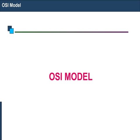 OSI model in computer networks.......... | PPT