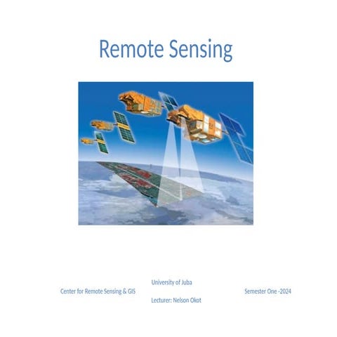 Fundamentals of Remote Sensing | PPTX