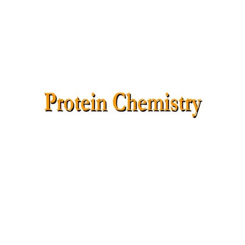 Lecture 2 3 protein chemistry | PPT