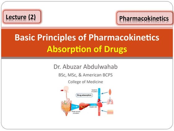 One Medici Lec 2 Absorption Of Drugs Drug Allergy: A 2022 Practice
