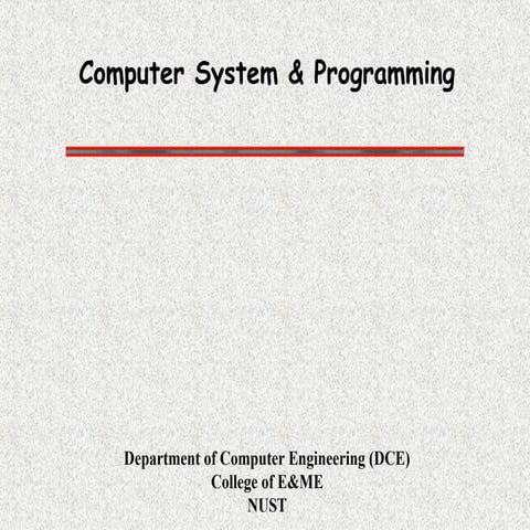 Lecture2 Computer Languages Computer System And Programming Ec 105 Ppt 4033