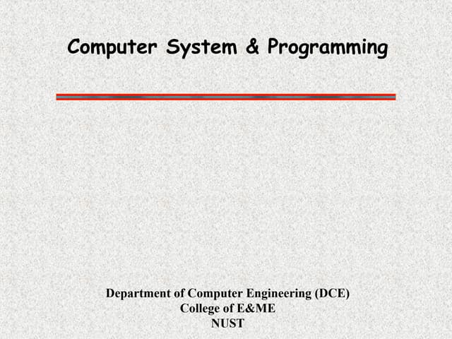 Lecture2 Computer Languages Computer System And Programming Ec 105 Ppt 4033