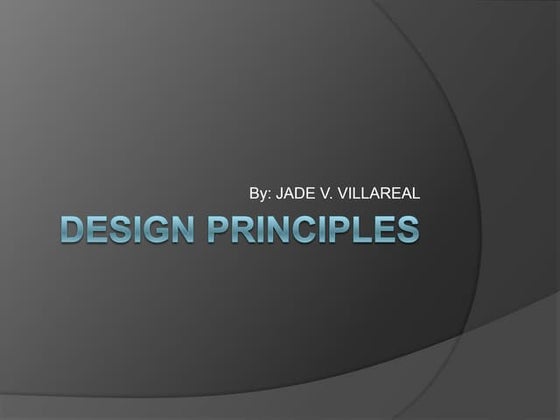 Basic Principles of Graphic Design | DOC