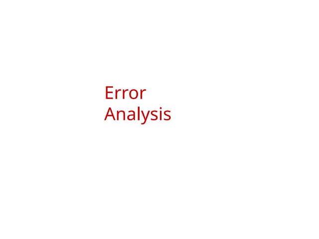Lecture 2 - Error Analysis - Numerical Analysis | PPTX Lecture 2 - Error Analysis - Numerical Analysis | PPTX