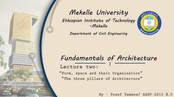 Architectural design - FORM AND SPACE | PPT