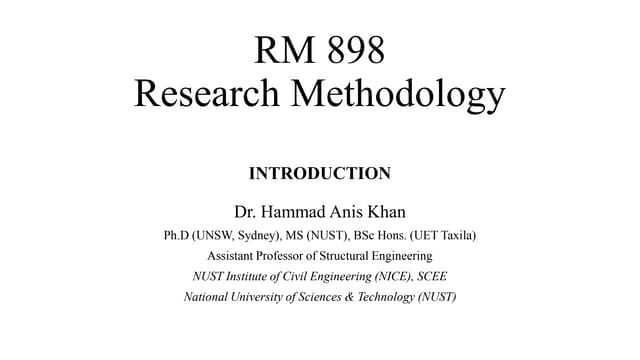 Research methodology notes | PDF