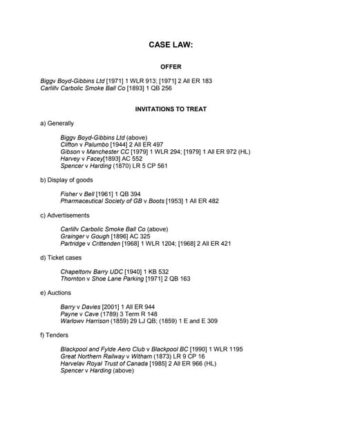 Lecture 10 mistake - cases | DOCX