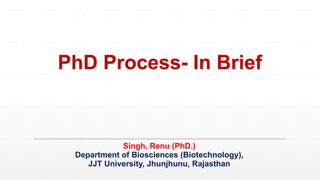 PhD Admission PPT | PPSX