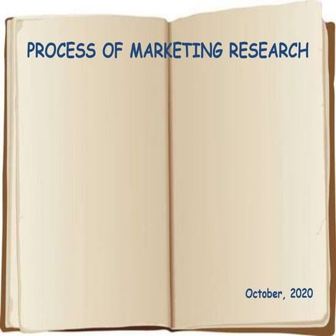 Lecture 2 Process of Marketing research with notes - First step | PPT