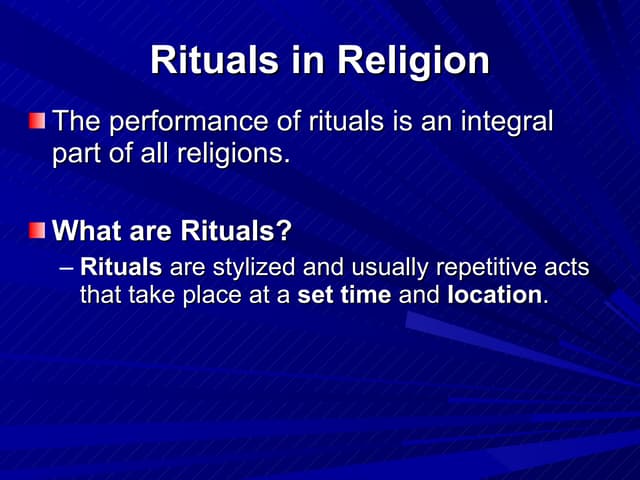Rituals | PPTX