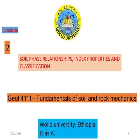 Lecture 2 soil phase r.ship&index,properties [repaired] | PDF