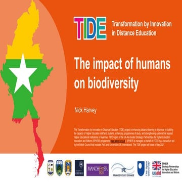 Lecture 2 - The Impact of Humans on Biodiversity - Slide Set.ppt ...
