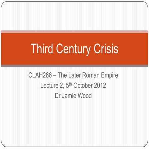 The Third Century Crisis | PPTX