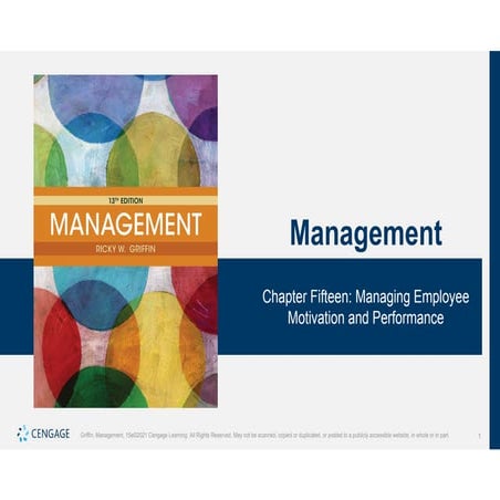 Managing Employee Motivation and Performance Griffin, Management, 15e ...