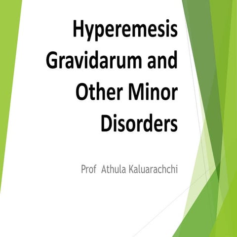 Lecture on Hyperemesis Gravidarum | PPTX