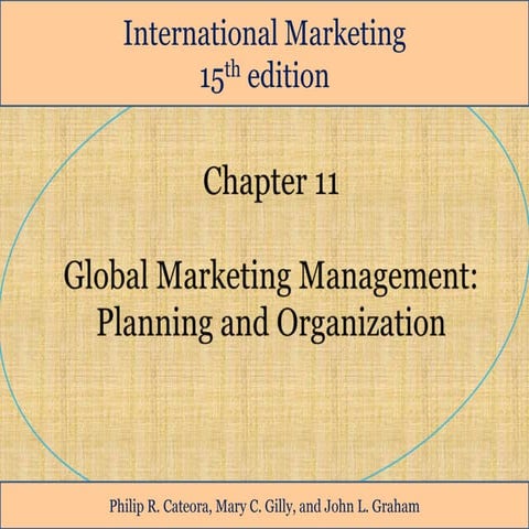 Chapter_11Global Marketing Planning | PPTX | Business Administration ...