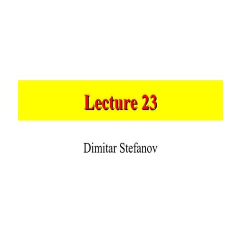 Lecture23 | PPT